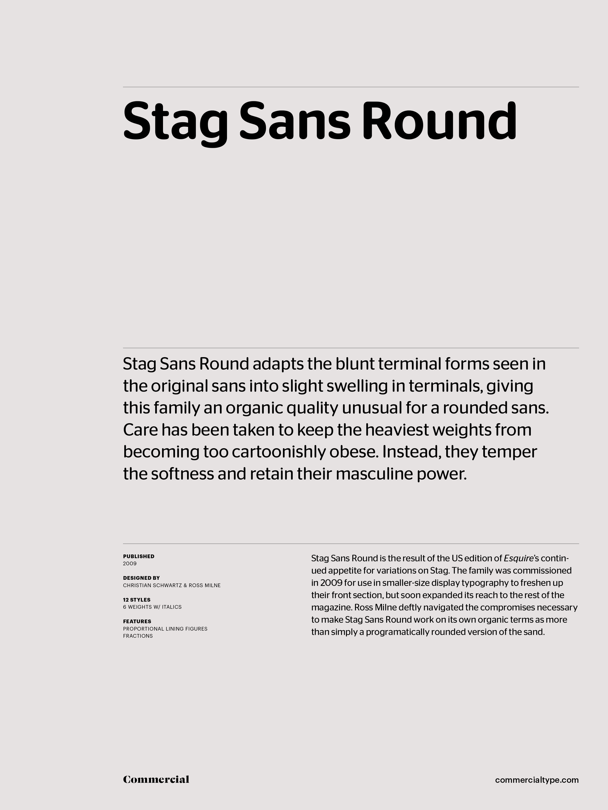 Commercial Type » Catalog » Stag Collection