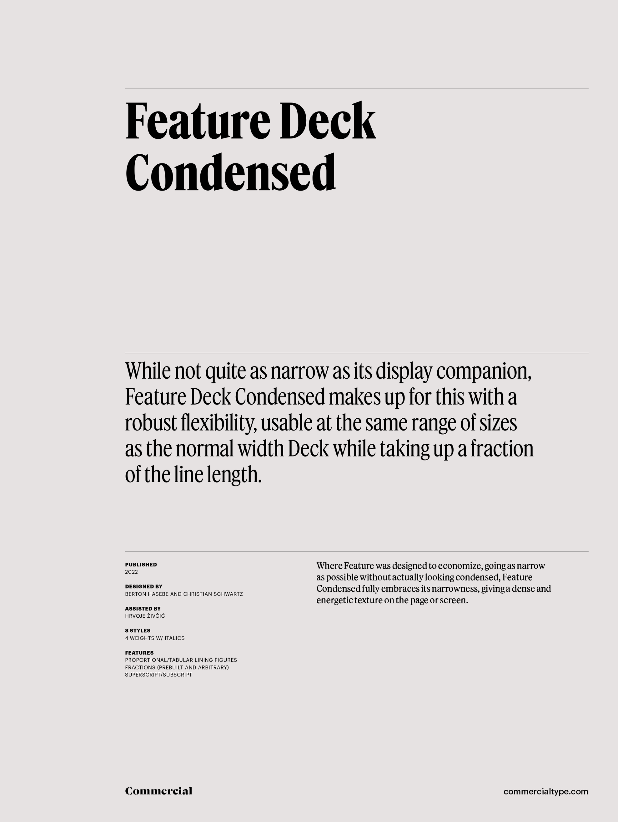 Commercial Type » Catalog » Feature Collection
